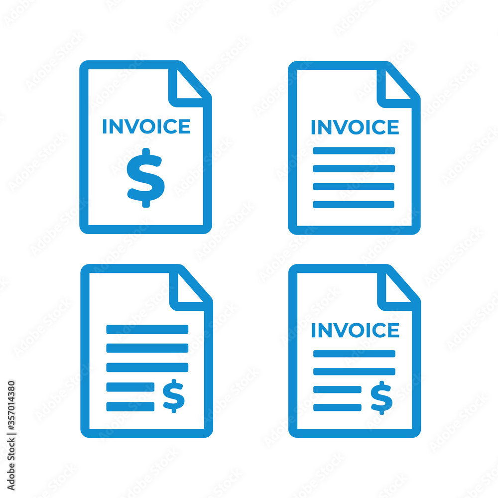 Invoice icon. Payment and billing invoices vector icon Stock Vector ...