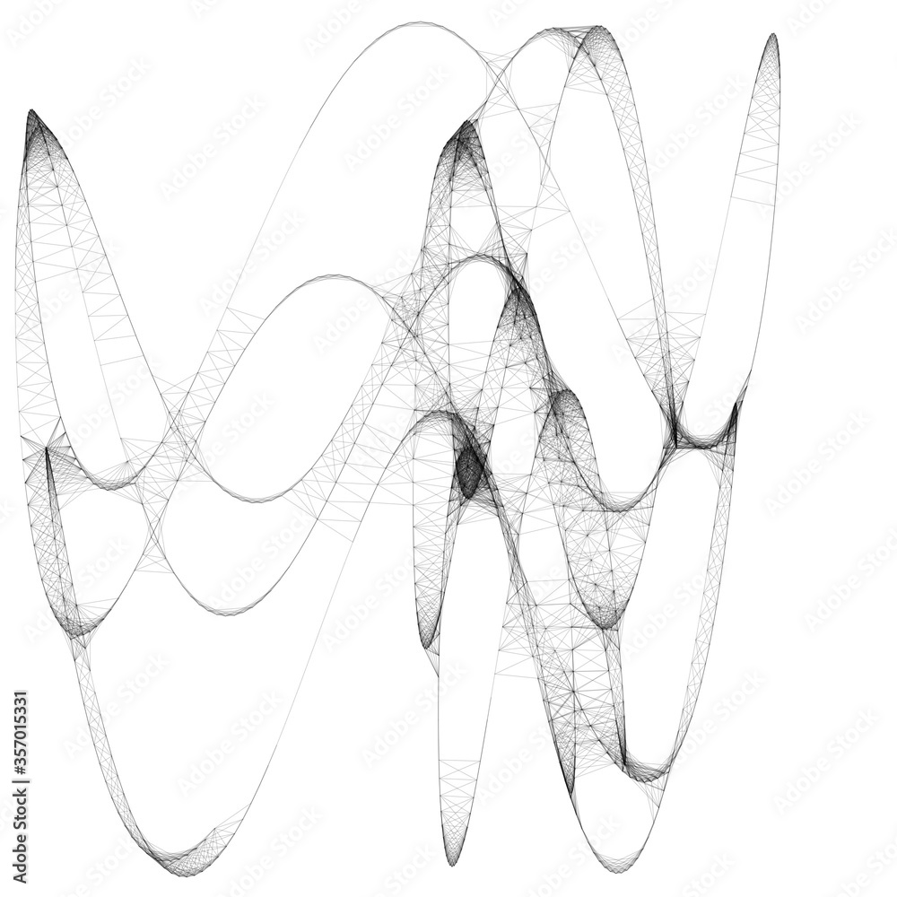 Abstract curve line art sketch illustration Stock Illustration | Adobe ...
