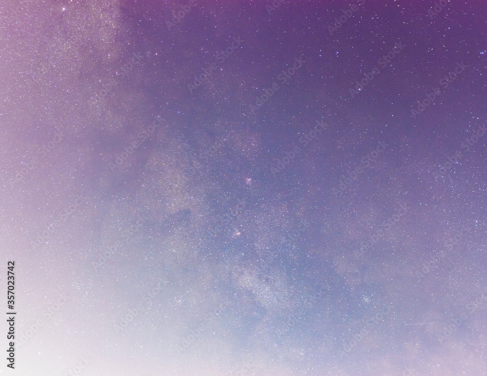 Milky Way Galaxy in a Light Polluted Sky Stock Photo | Adobe Stock