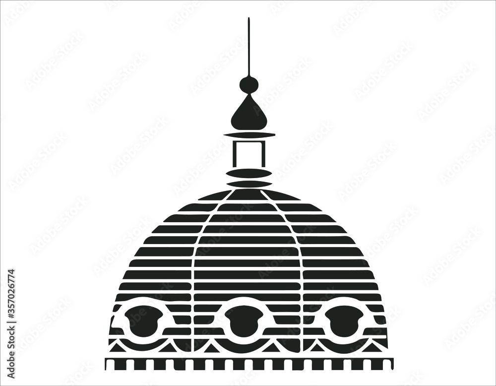 Simple mosque dome icon, simple mosque dome logo Stock Vector | Adobe Stock