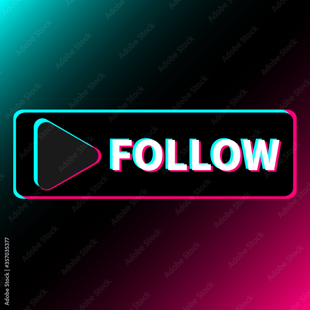 New button design. Button to follow. Blog in the colors of a popular ...