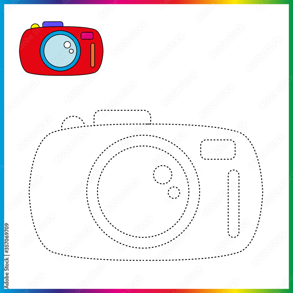 connect the dots and coloring page. Worksheet - game for kids. Restore ...