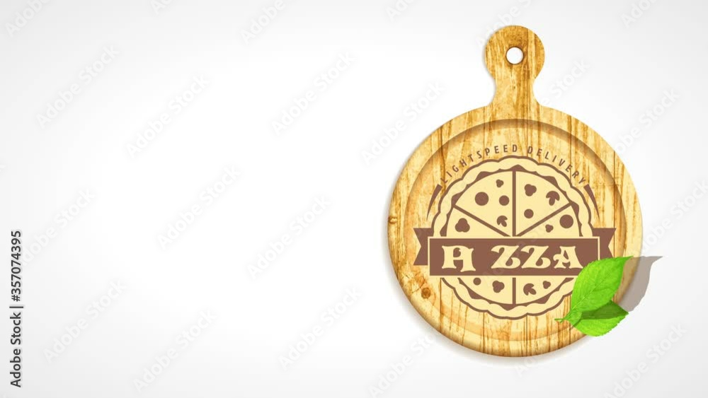 pizza place light velocity delivery selling sign with wood cutting ...