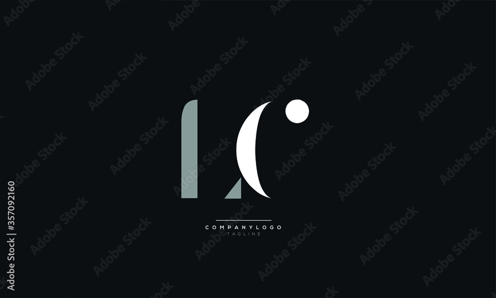 LC Letter Logo Alphabet Design Icon Vector Symbol Stock Vector | Adobe ...