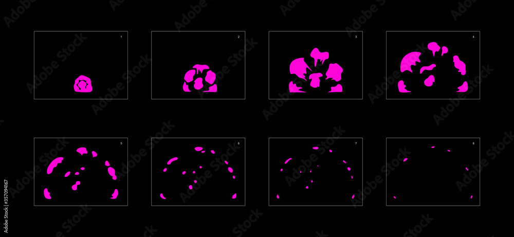 Poison explosion effect. Explosion Animation effect. Animation Sprite ...