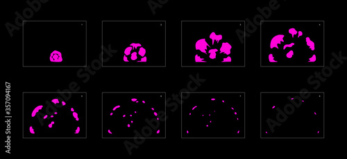Poison explosion effect. Explosion Animation effect. Animation Sprite ...