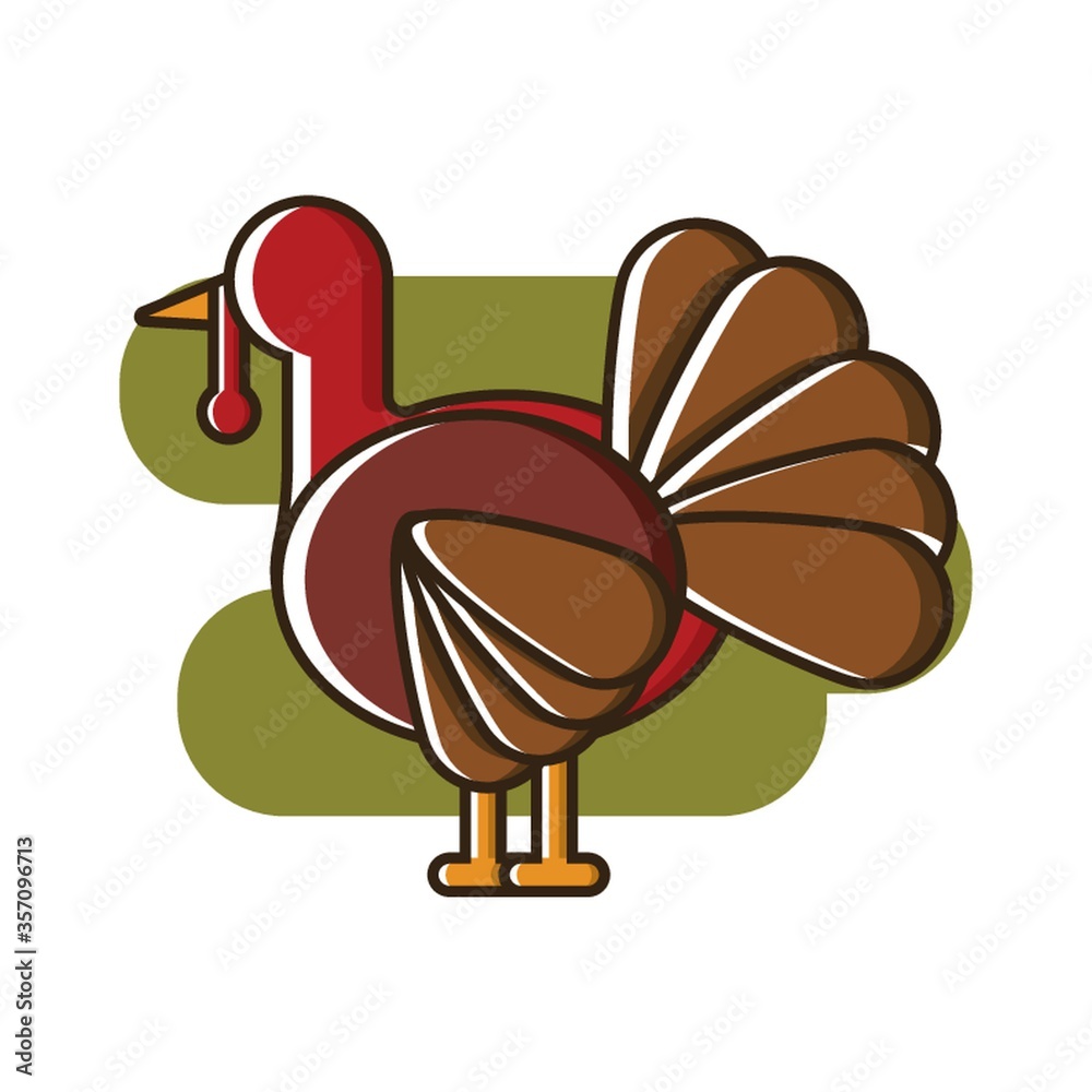 turkey bird Stock Vector | Adobe Stock