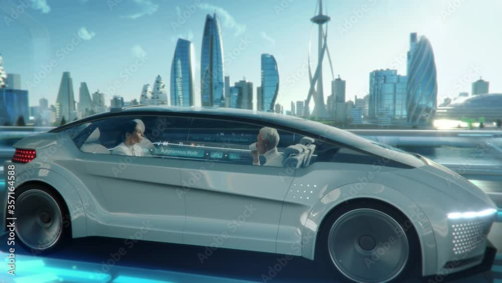 Beautiful Female and Senior Man are Having a Conversation in a ...