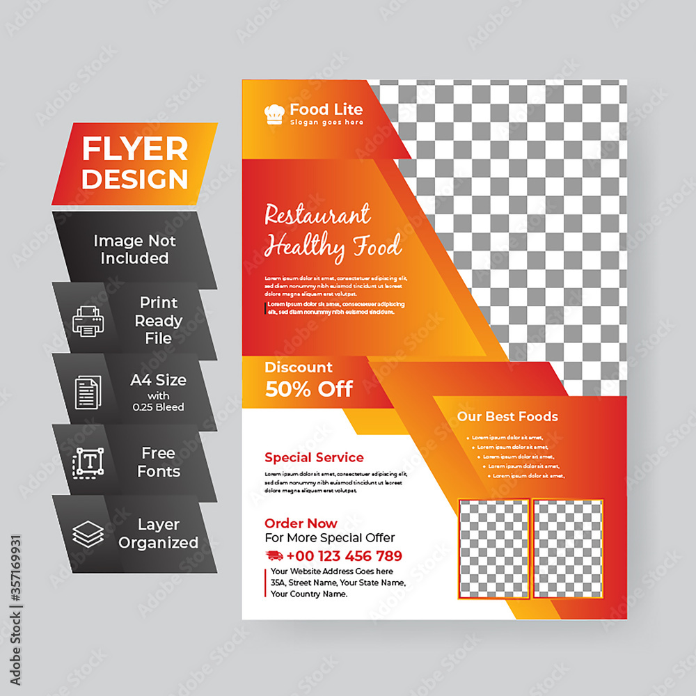 Flyer Template Design Brochure, Annual Report, Magazine, Poster ...