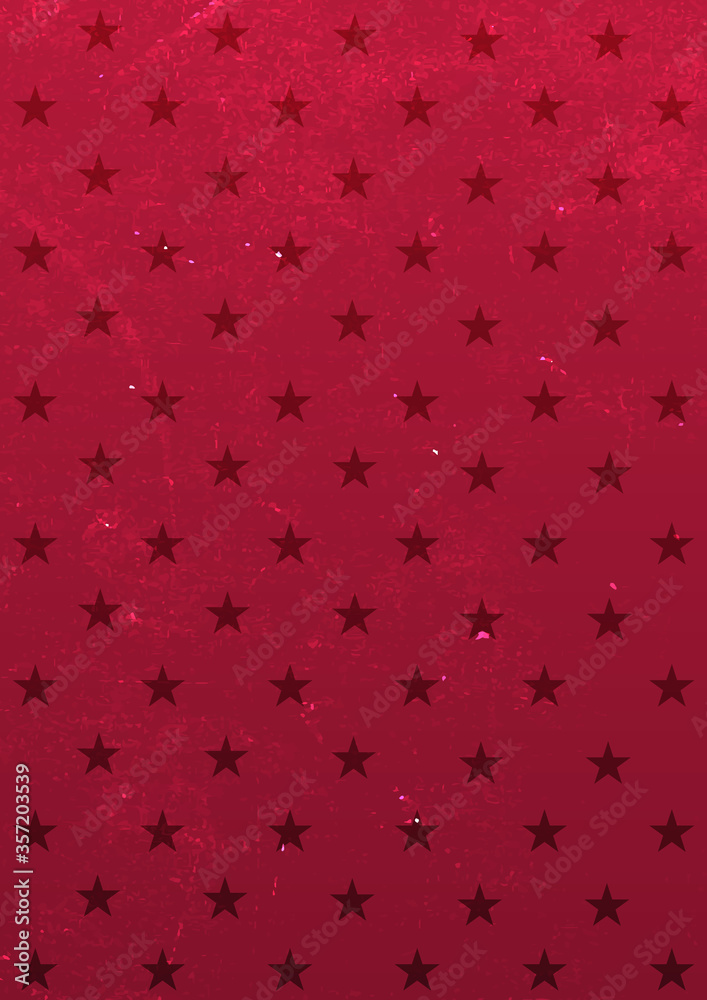 Red background with stars. Vector grange illustration. Stock Vector ...