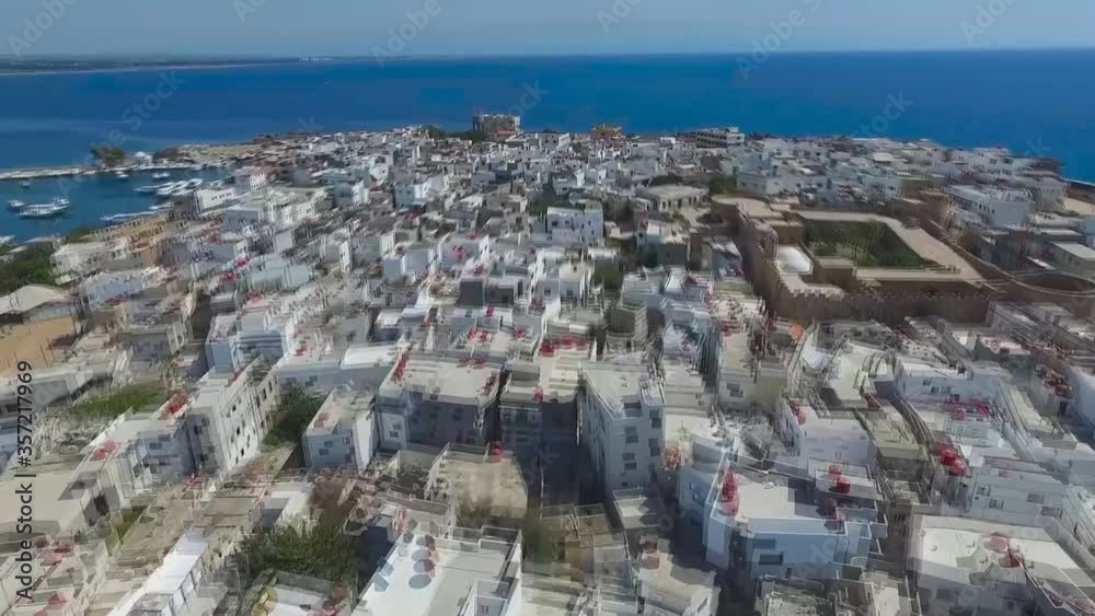 aerial view of Arvad An island in Syria. one of the most ancient ...