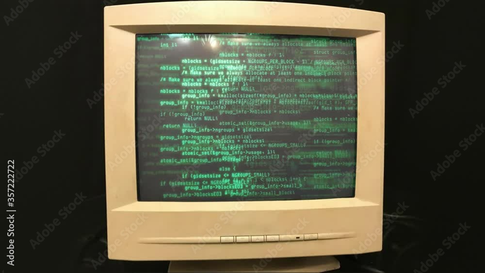 Hacking an old vintage TV or computer monitor screen 80s 90s style ...