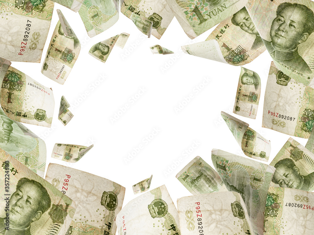 Yuan bill. Chairman Mao, Mao Zedong Chinese cash. renminbi money ...