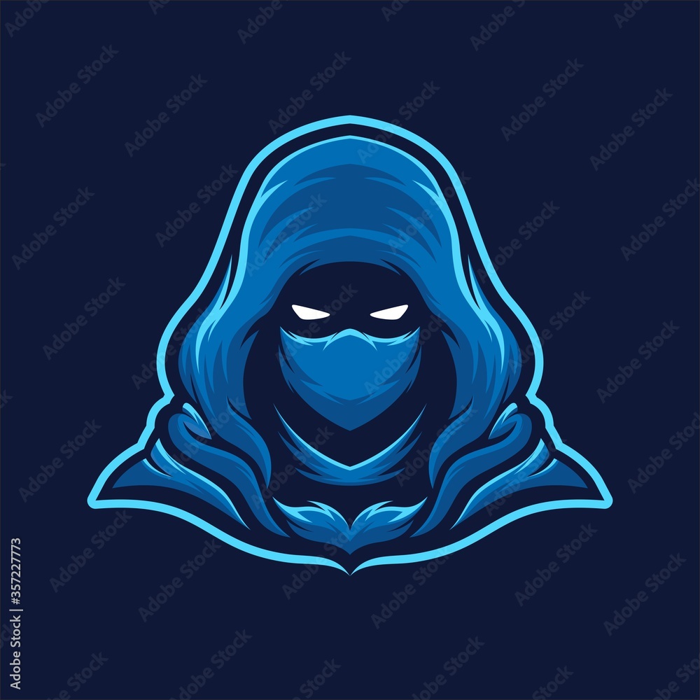 ASSASSIN WARRIOR MASCOT LOGO GAMING VECTOR ILLUSTRATION Stock Vector ...