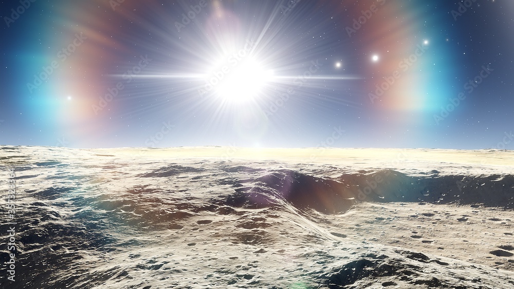 detailed planet surface, space background, surreal surface, computer ...