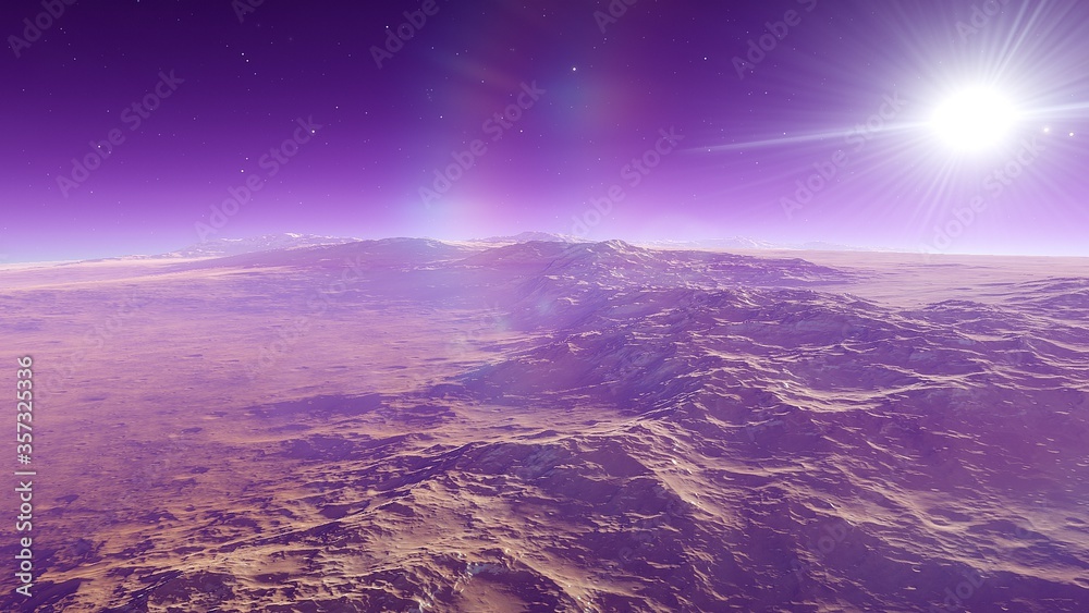 detailed planet surface, space background, surreal surface, computer ...