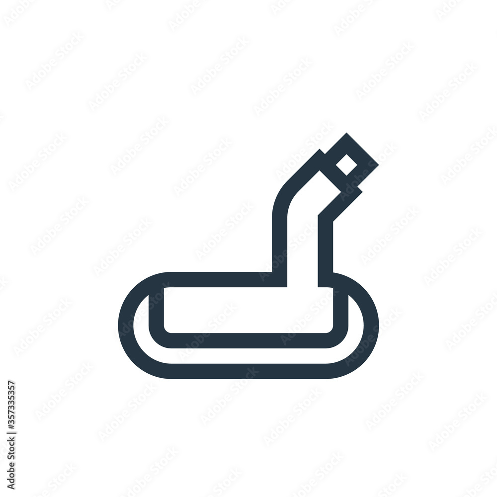 putter vector icon. putter editable stroke. putter linear symbol for ...