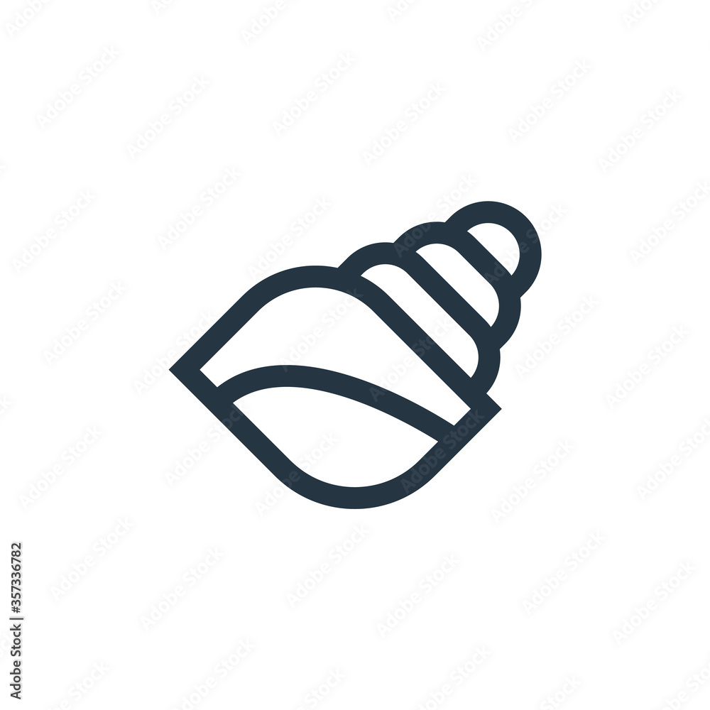 sea snail vector icon. sea snail editable stroke. sea snail linear ...