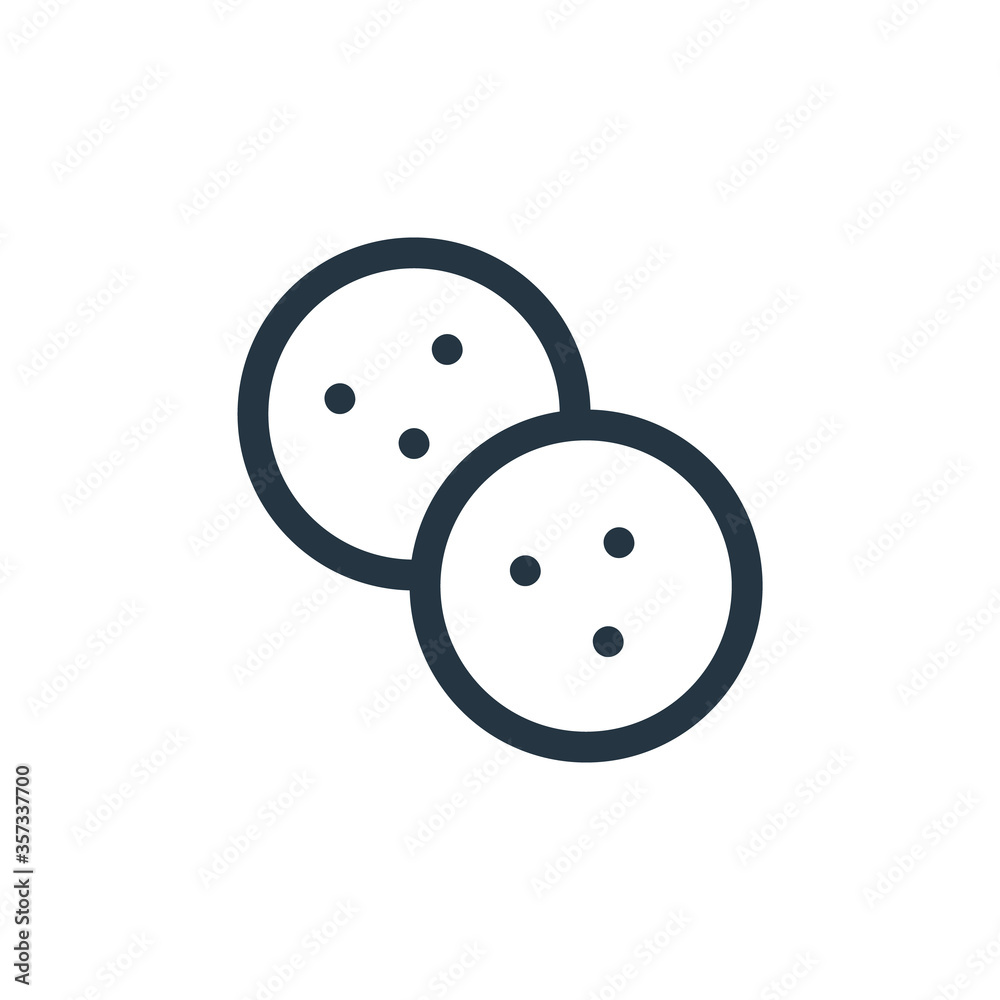 cookies vector icon. cookies editable stroke. cookies linear symbol for ...