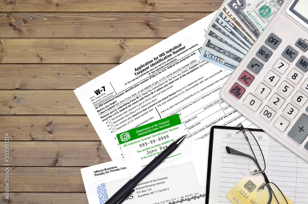Foto de IRS form W-7 Application for IRS individual taxpayer ...