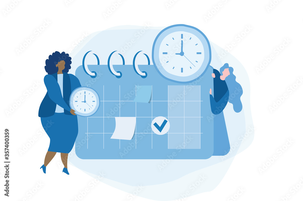 Planner or schedule concept, Effective time management, save time ...