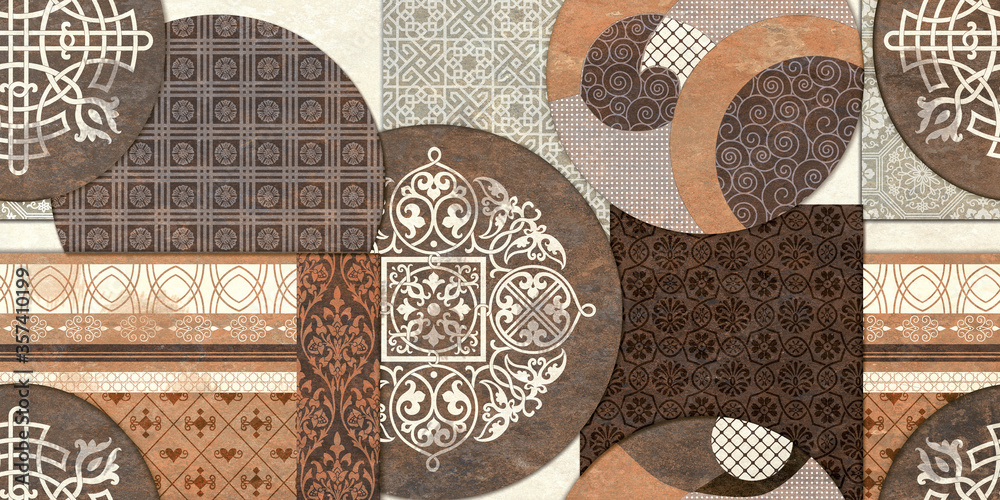 Moka Wall Decor for interior home decoration, Ceramic Tile Design For ...