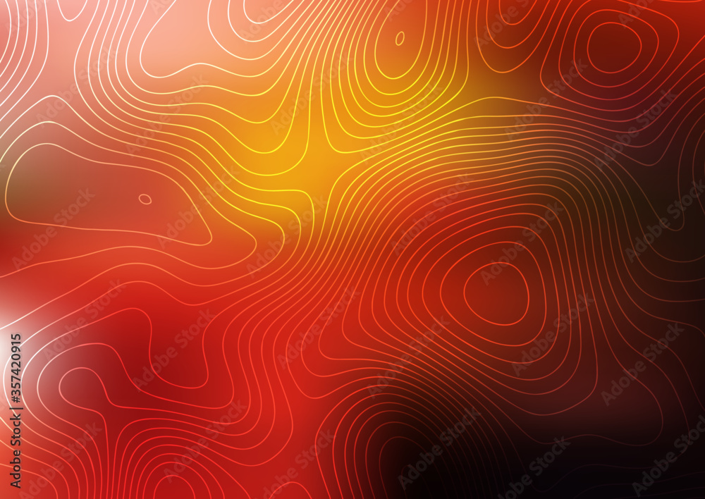 Abstract topography map design with heat map overlay Stock Vector ...