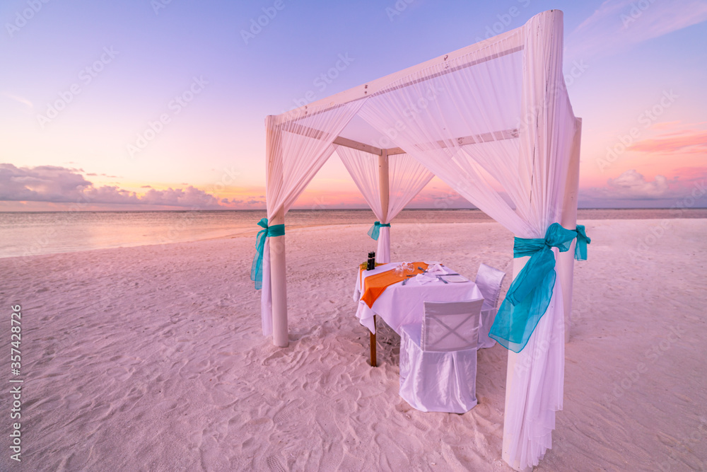 Romantic Set Up By The Beach