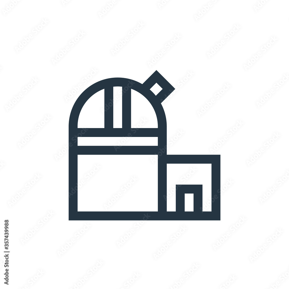 observatory vector icon. observatory editable stroke. observatory ...