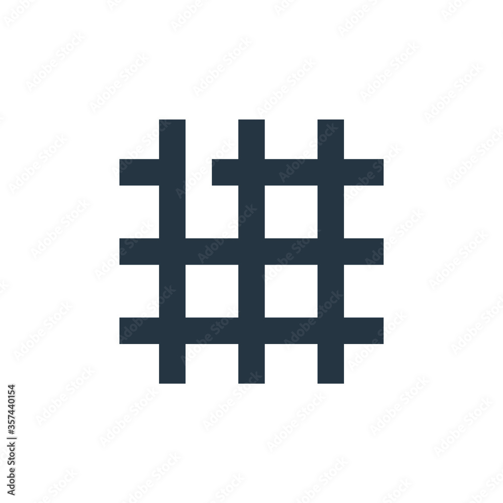 grid vector icon. grid editable stroke. grid linear symbol for use on ...