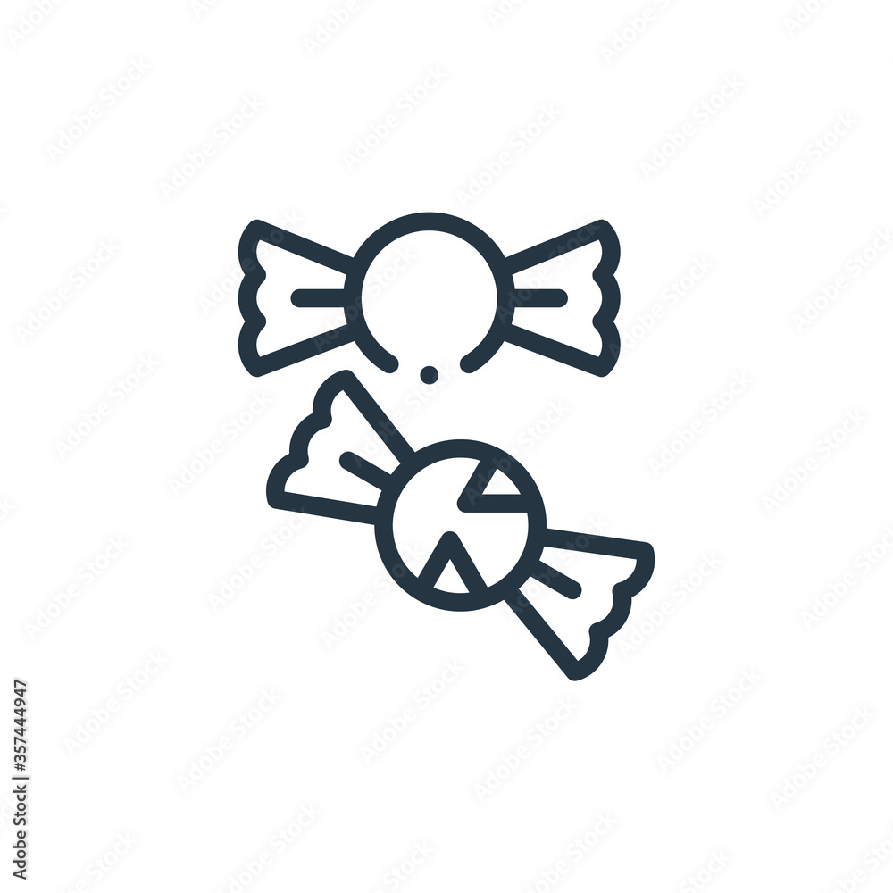 candy vector icon. candy editable stroke. candy linear symbol for use ...