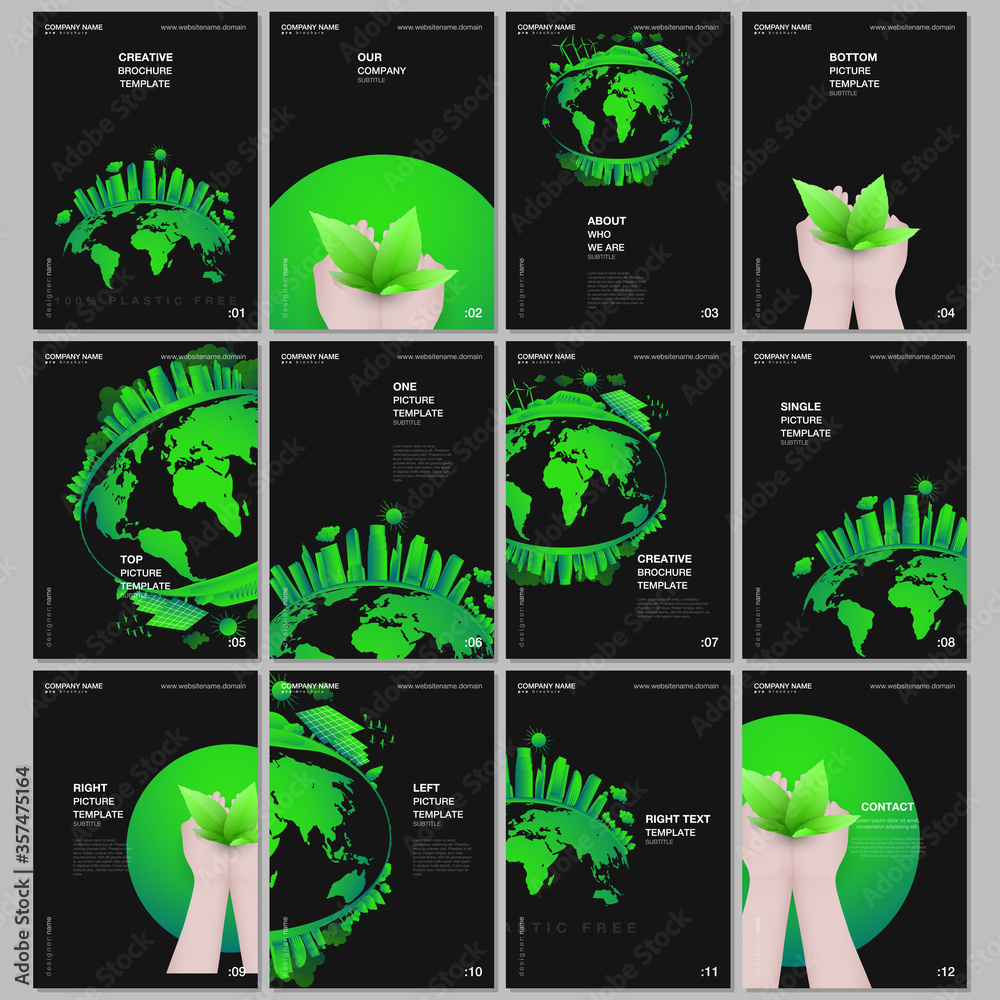 A4 brochure layout of covers design templates for flyer leaflet, A4 ...