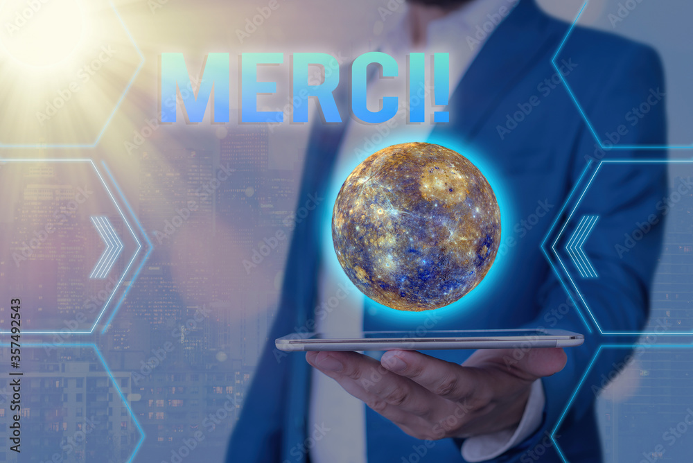 Handwriting text Merci. Conceptual photo thank you in French what is ...