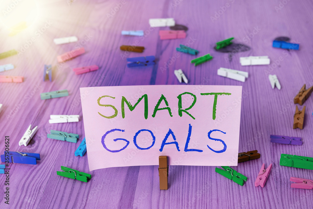 Word writing text Smart Goals. Business photo showcasing mnemonic used ...