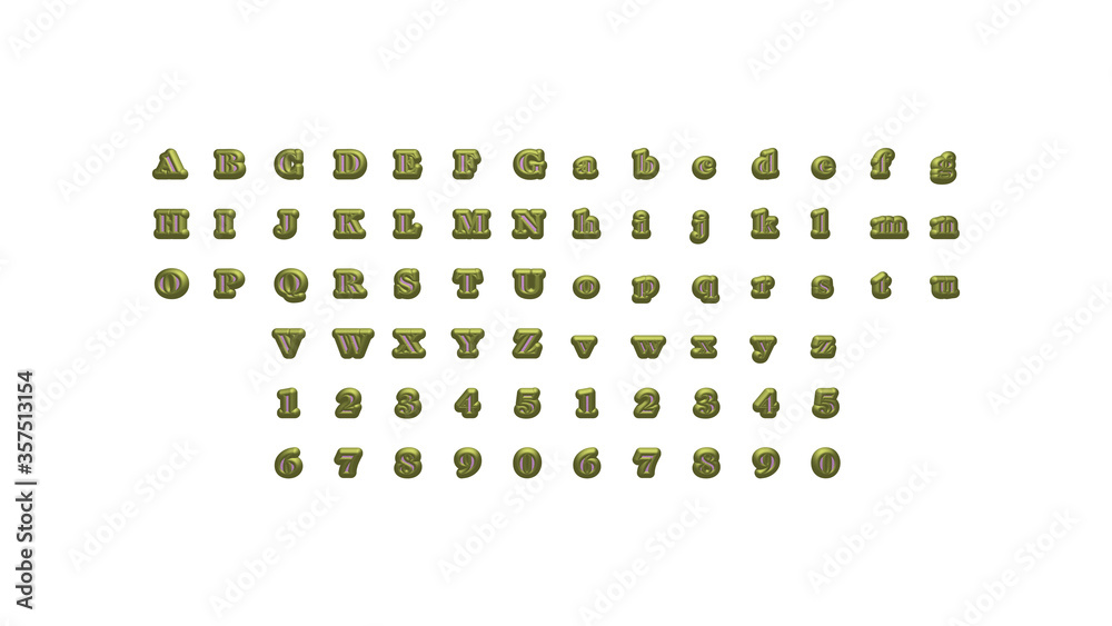 written by individual letters on the wall by 3D rendering using a white ...