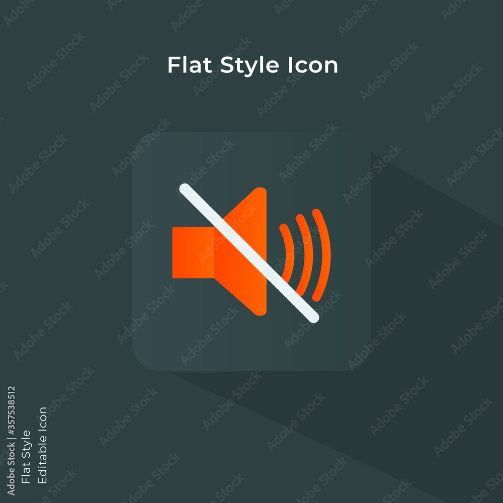 Mute button. Volume mute, audio mute icon. Music speaker volume icon. Sound off icon vector ...