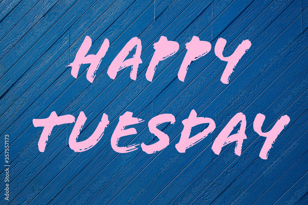 Happy Thursday in blue background view Stock Photo | Adobe Stock