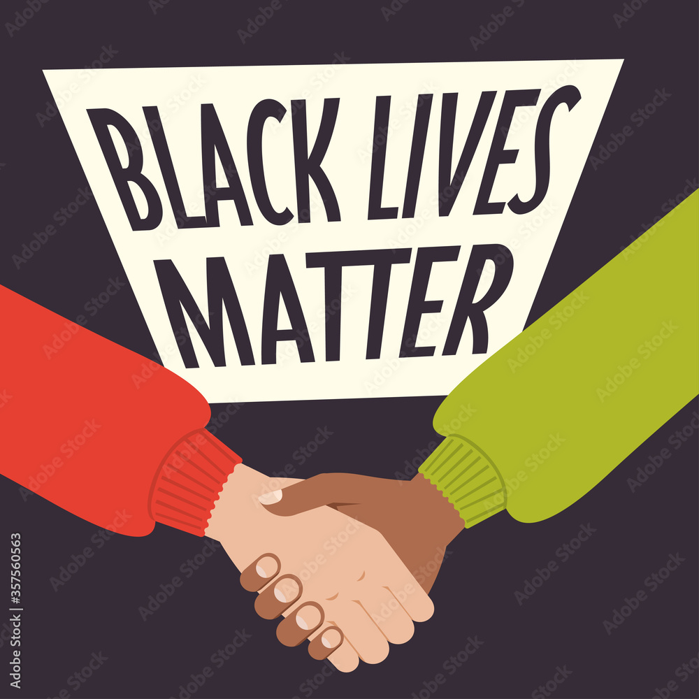 black lives matter multiracial couple holding hand in hand campaign ...