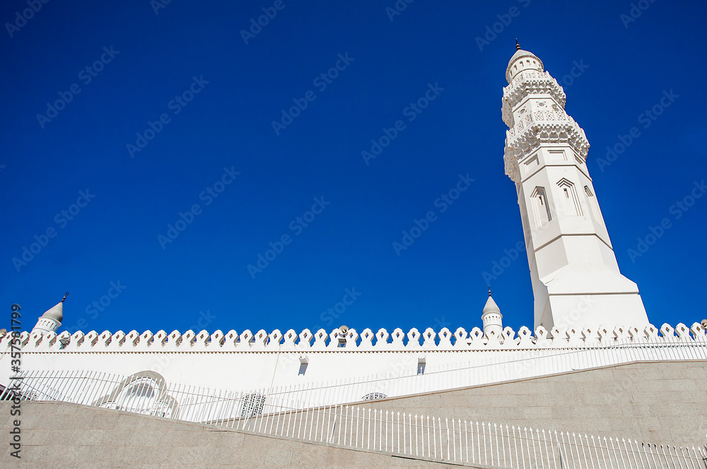 Quba Mosque, the first mosque build by prophet Muhammad in Medina ...