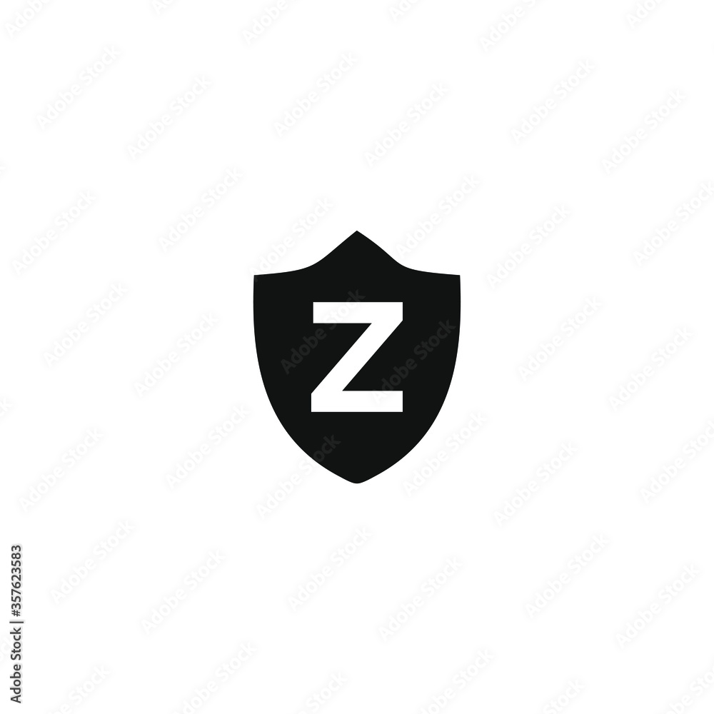 Initial Z Based sheild logo design vector for business Letter Z Logo ...