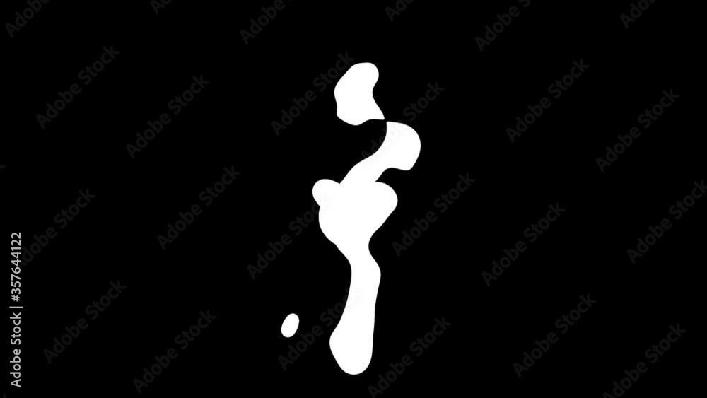 2d Smoke Loops Cartoon. Liquid Elements. 4k Stock Video | Adobe Stock