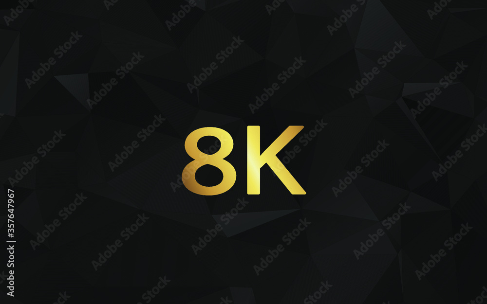 8K Ultra HD, 4K UHD, Quad HD, Full HD vector resolution presentation ...