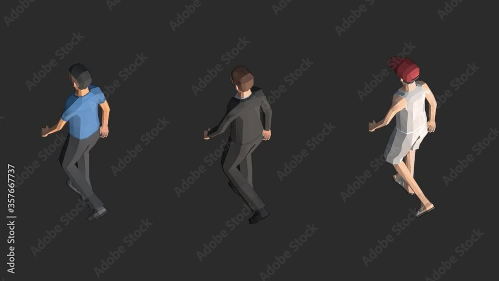 Character Man walking animation with Alpha Channel isometric Stock ...