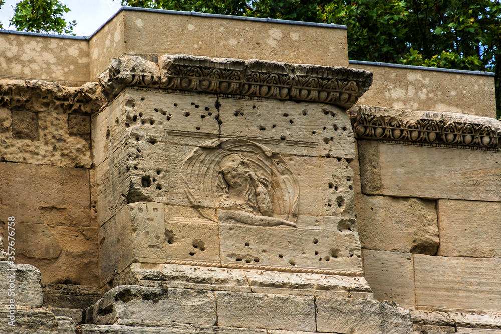 Triumphal Arch of Orange (Arc de Triomphe d Orange) is an Ancient Roman ...