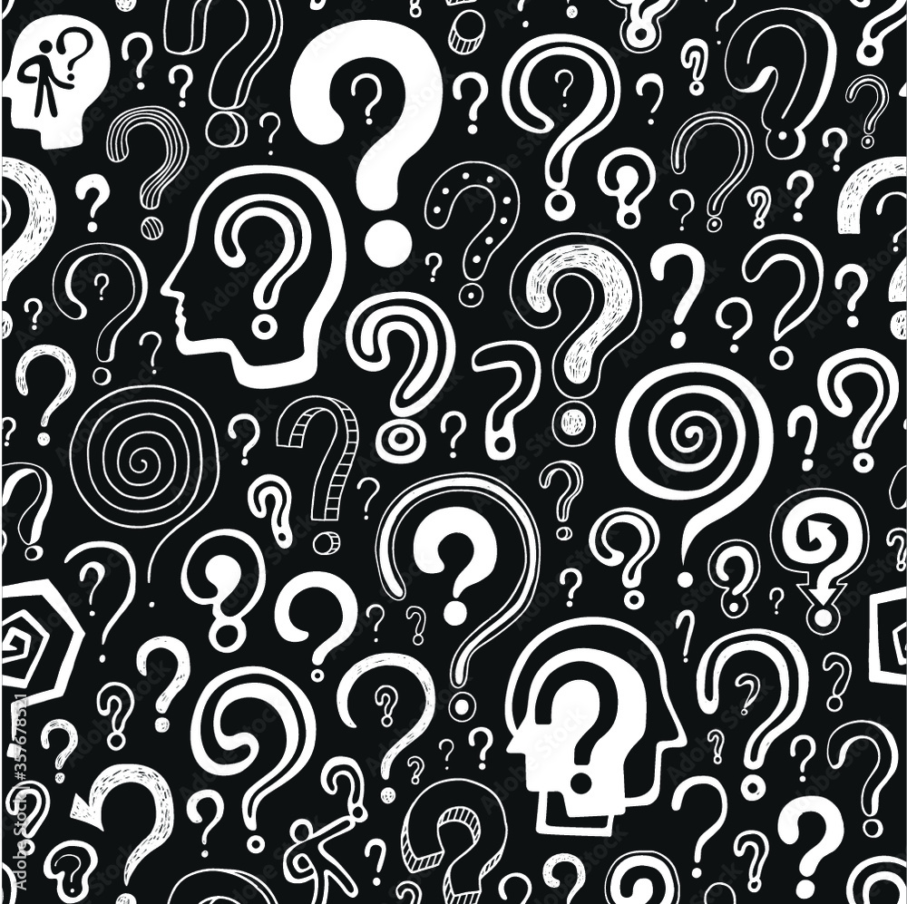 question mark - seamless background Stock Vector | Adobe Stock