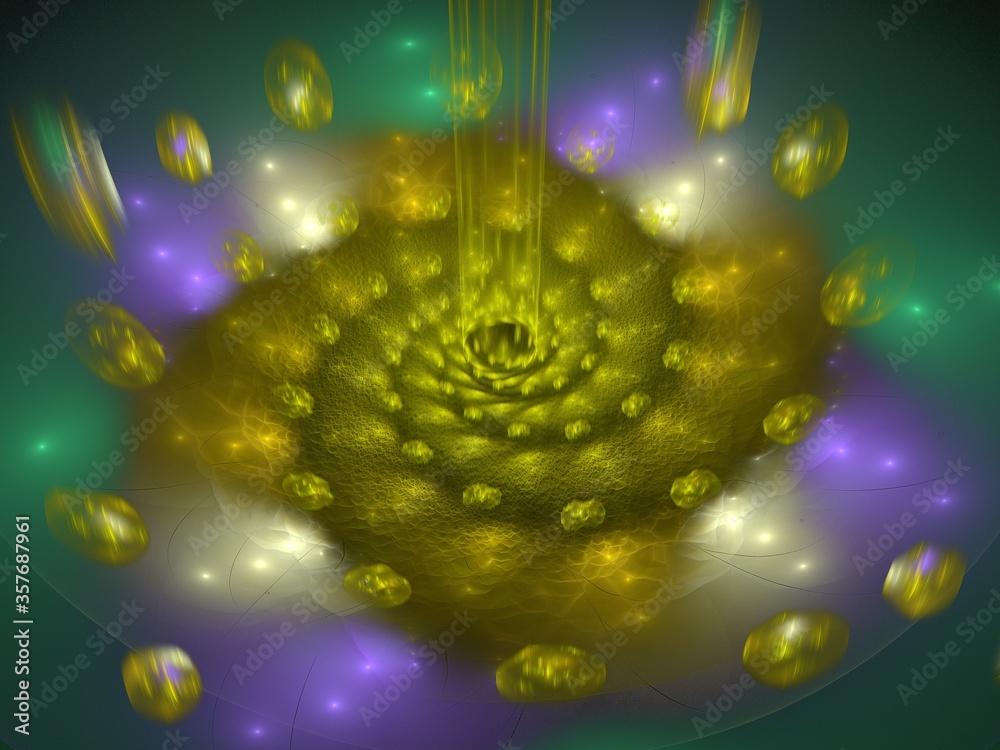 Abstract Computer generated Fractal design. A fractal is a never-ending ...