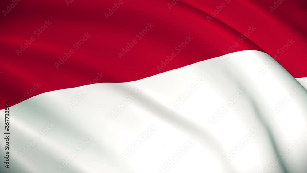 Monaco National Flag - 4K seamless loop animation of the Monacan flag ...