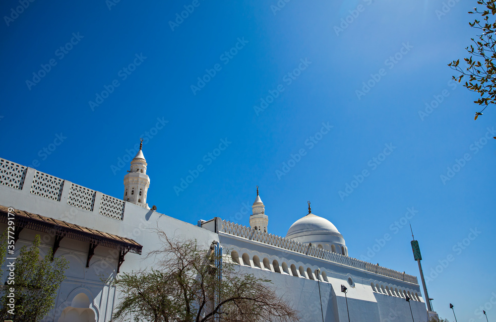 Qiblatain Mosque, a hostorical Mosque in Medina, Saudi Arabia. Hajj and ...