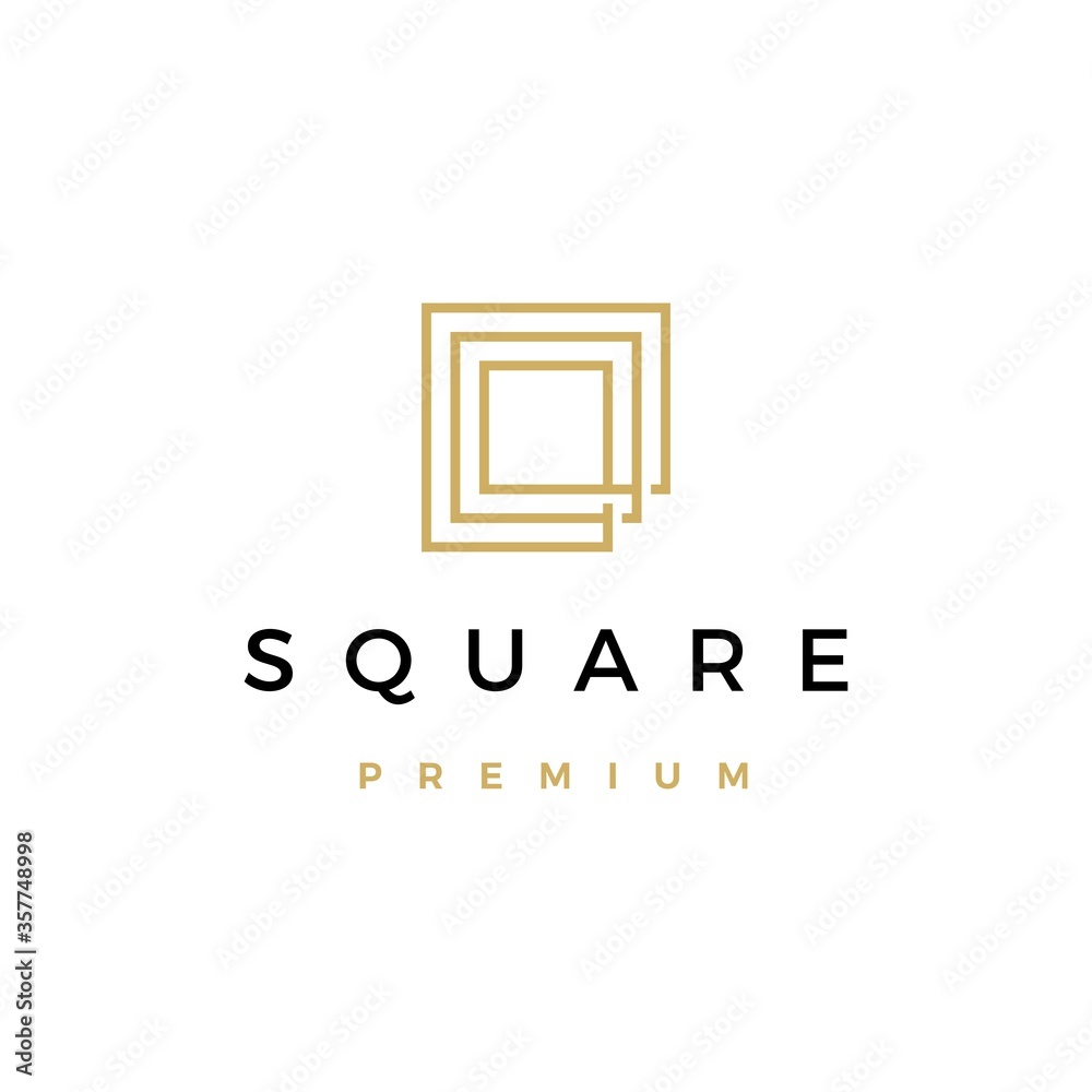 square logo vector icon illustration Stock Vector | Adobe Stock