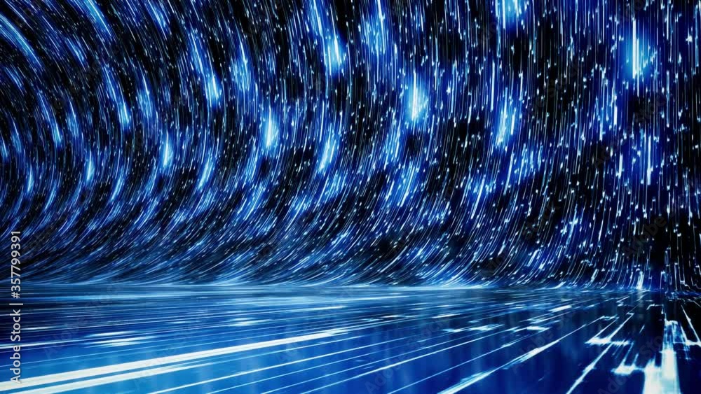 Colorful Abstract Light Streaks Effect Animation Background Music